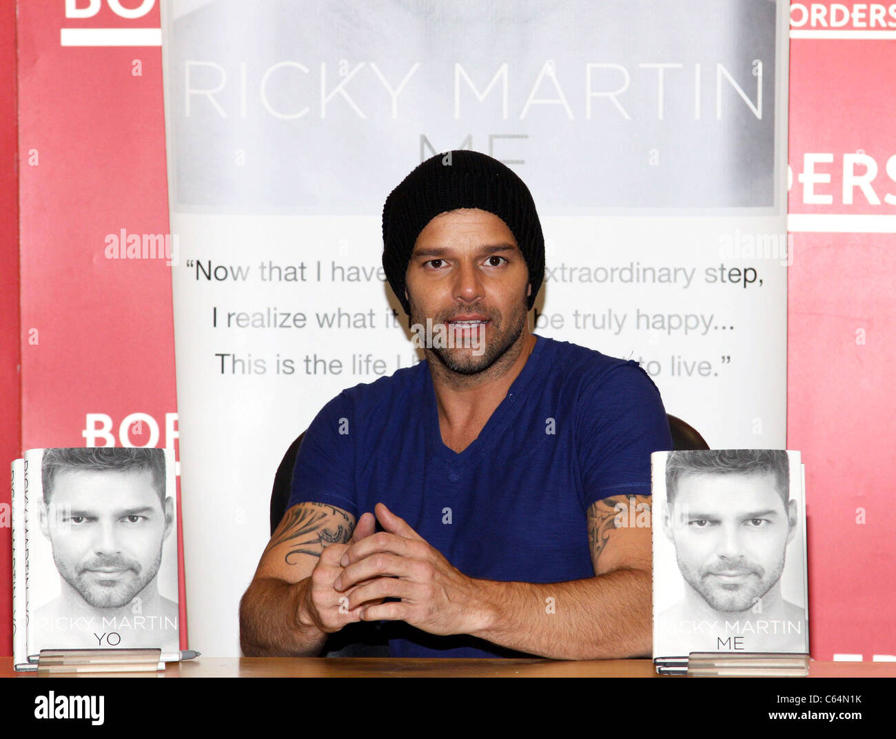 Ricky Martin at a public appearance for Ricky Martin Book Signing For ...
