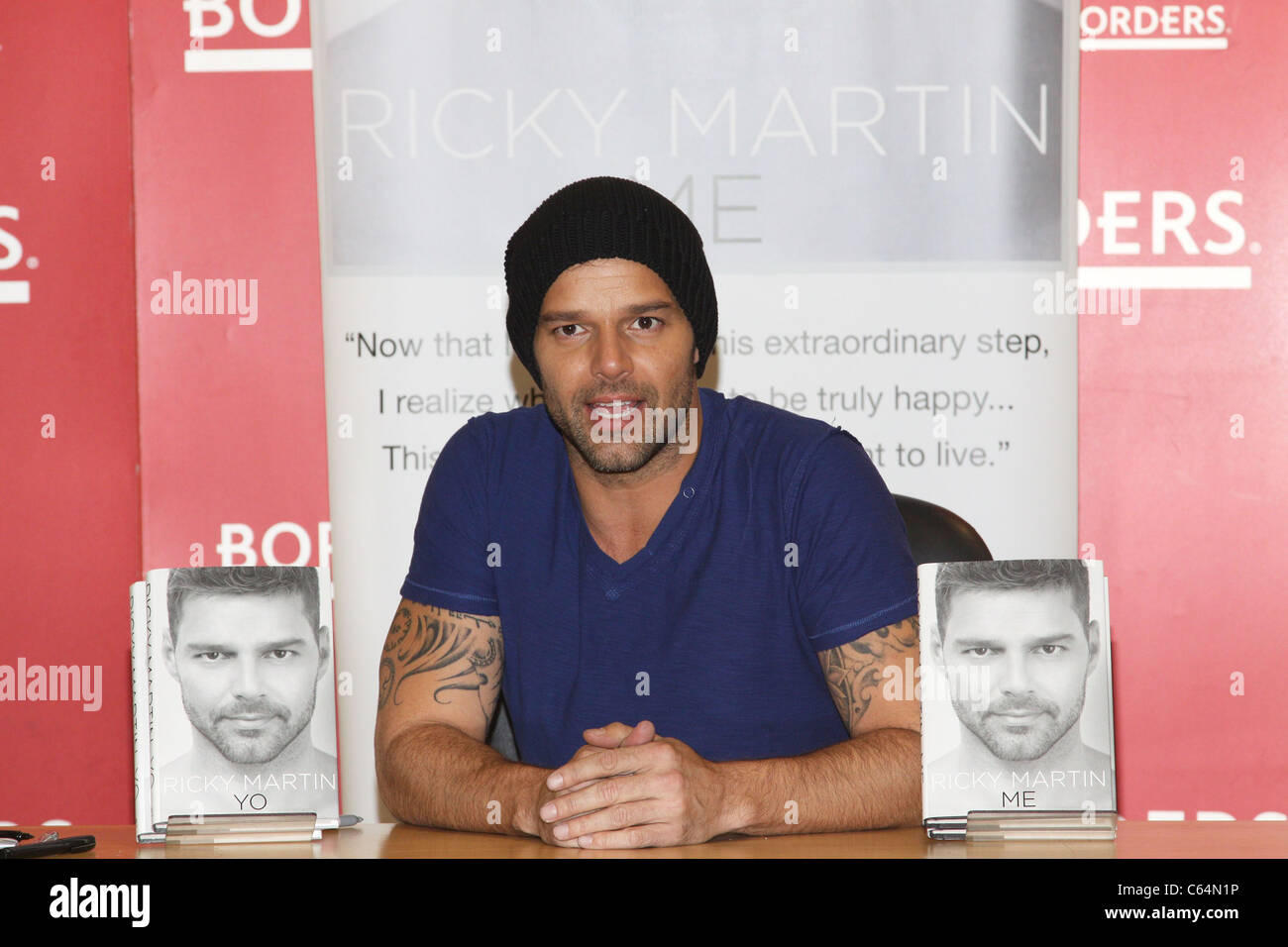 Ricky Martin at a public appearance for Ricky Martin Book Signing For ...