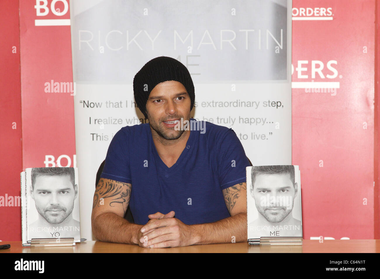 Ricky Martin at a public appearance for Ricky Martin Book Signing For ...