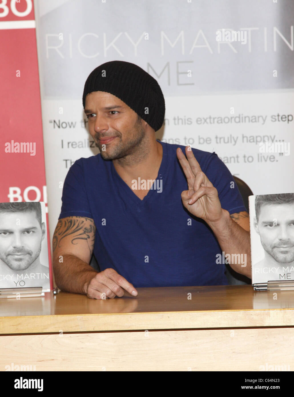 Ricky Martin at a public appearance for Ricky Martin Book Signing For ...
