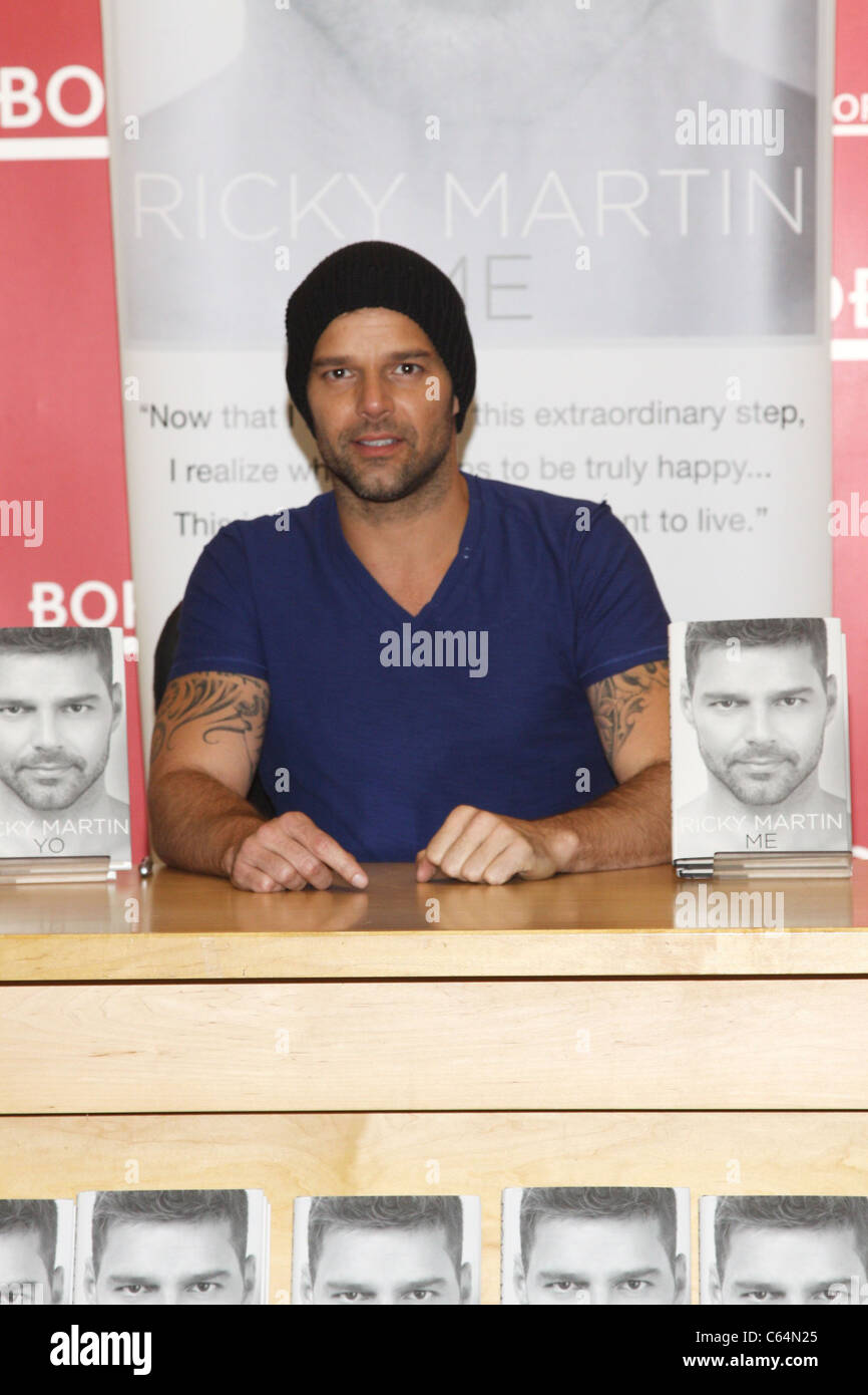 Ricky Martin at a public appearance for Ricky Martin Book Signing For ...