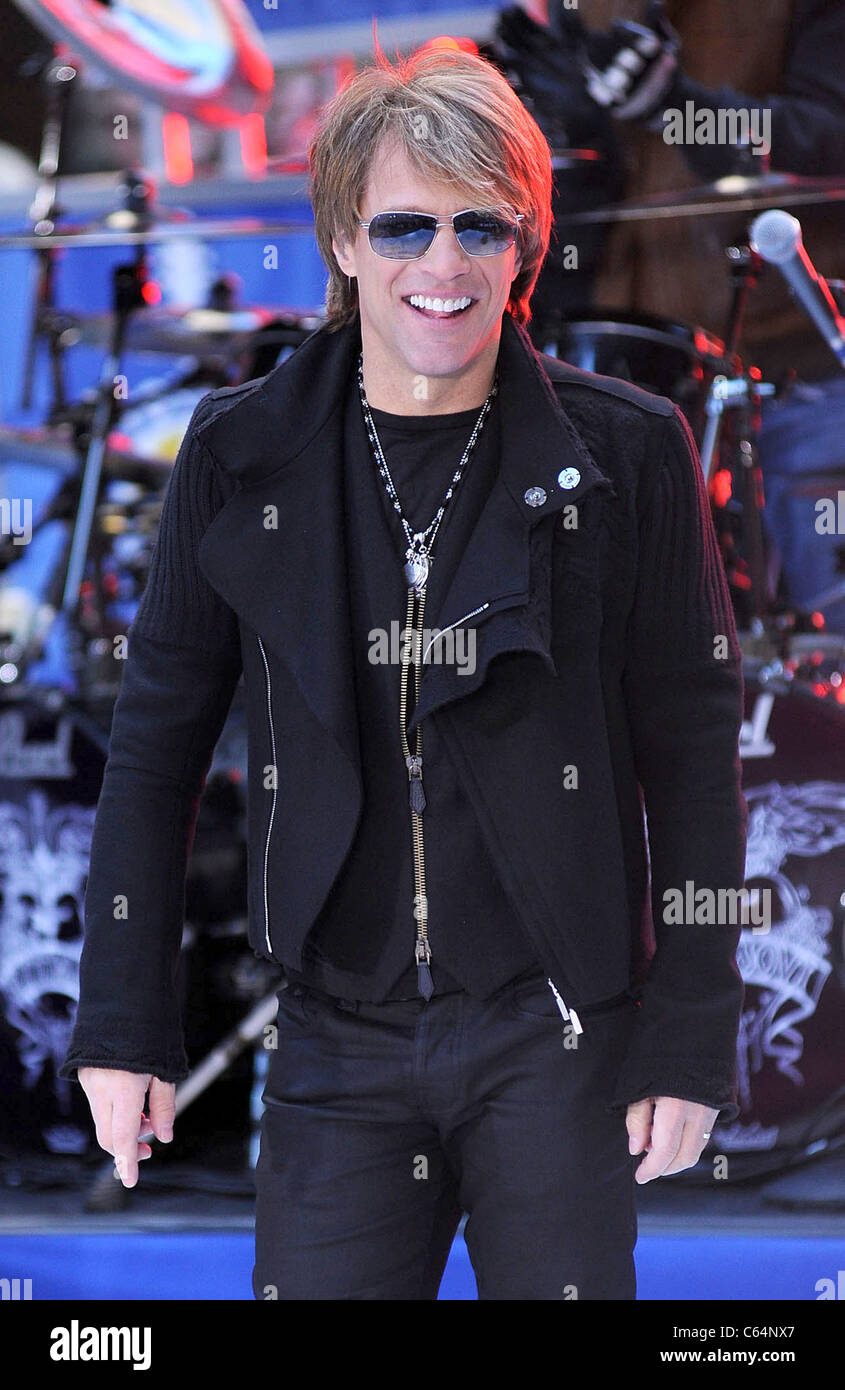 Jon Bon Jovi on stage for NBC Today Show Concert with Bon Jovi ...