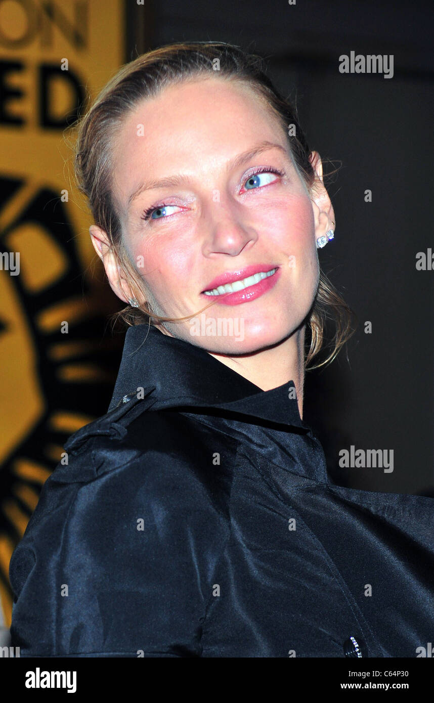 Uma Thurman in attendance for A LIFE IN THE THEATRE Opening Night on ...