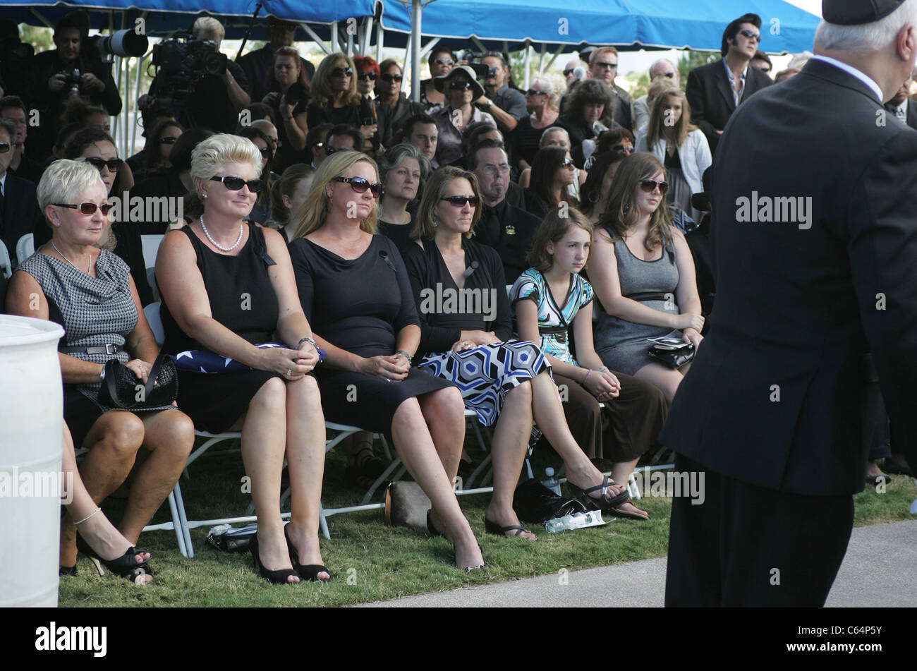 Jill Vandenberg at a public appearance for Funeral Services for Actor ...