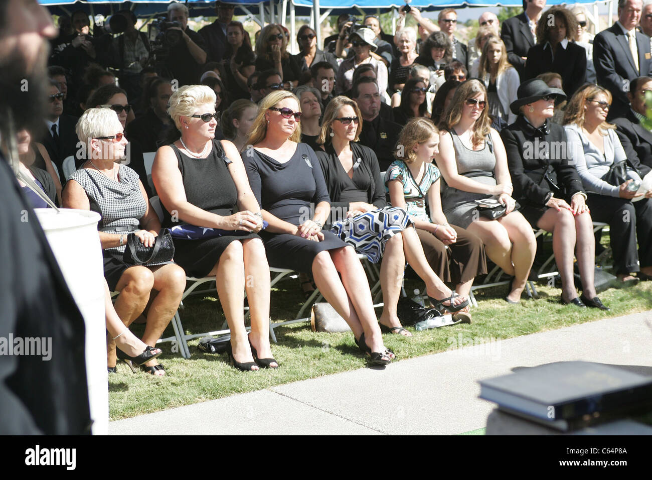 Jill Vandenberg at a public appearance for Funeral Services for Actor ...