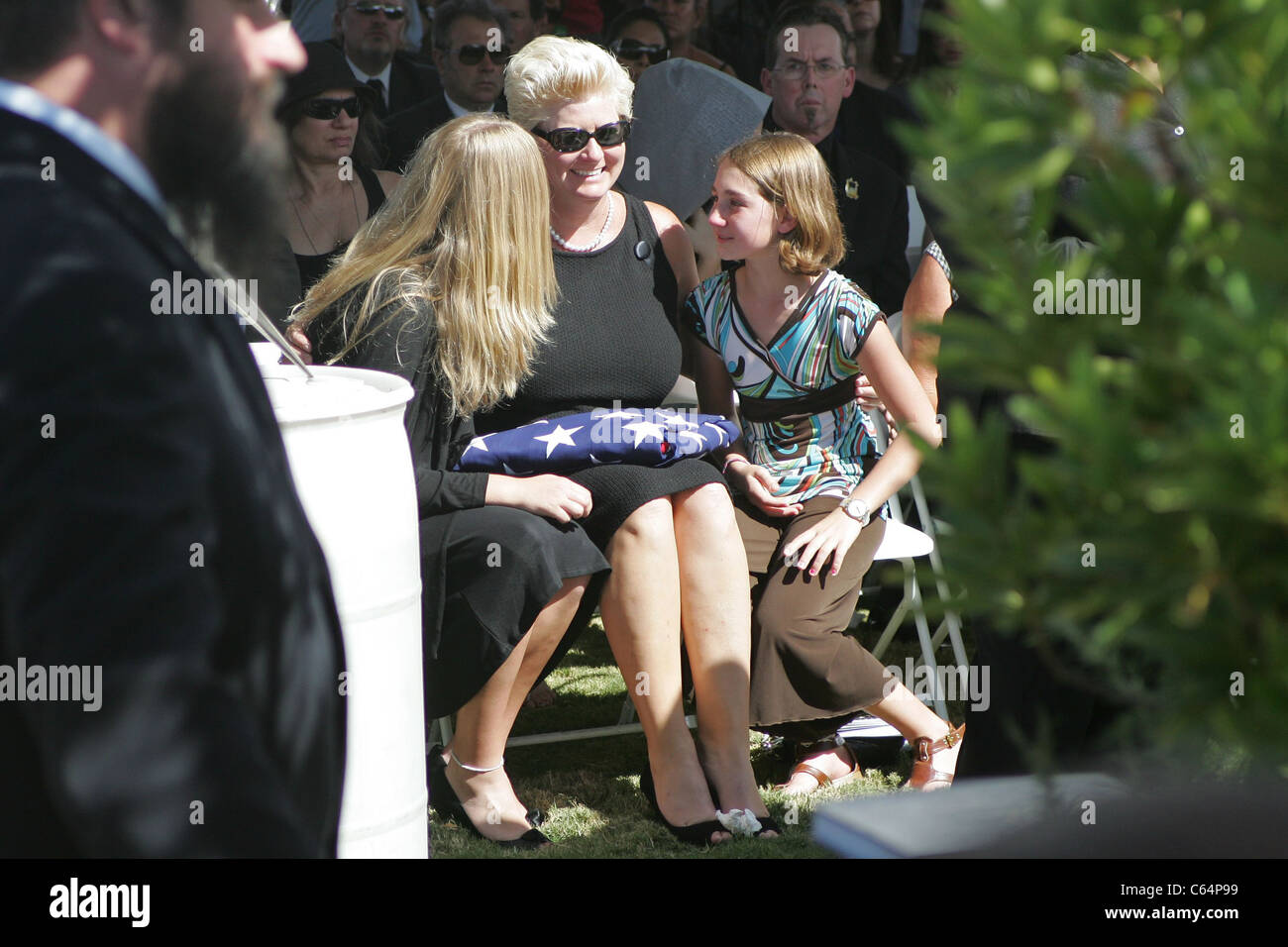 Jill Vandenberg at a public appearance for Funeral Services for Actor ...