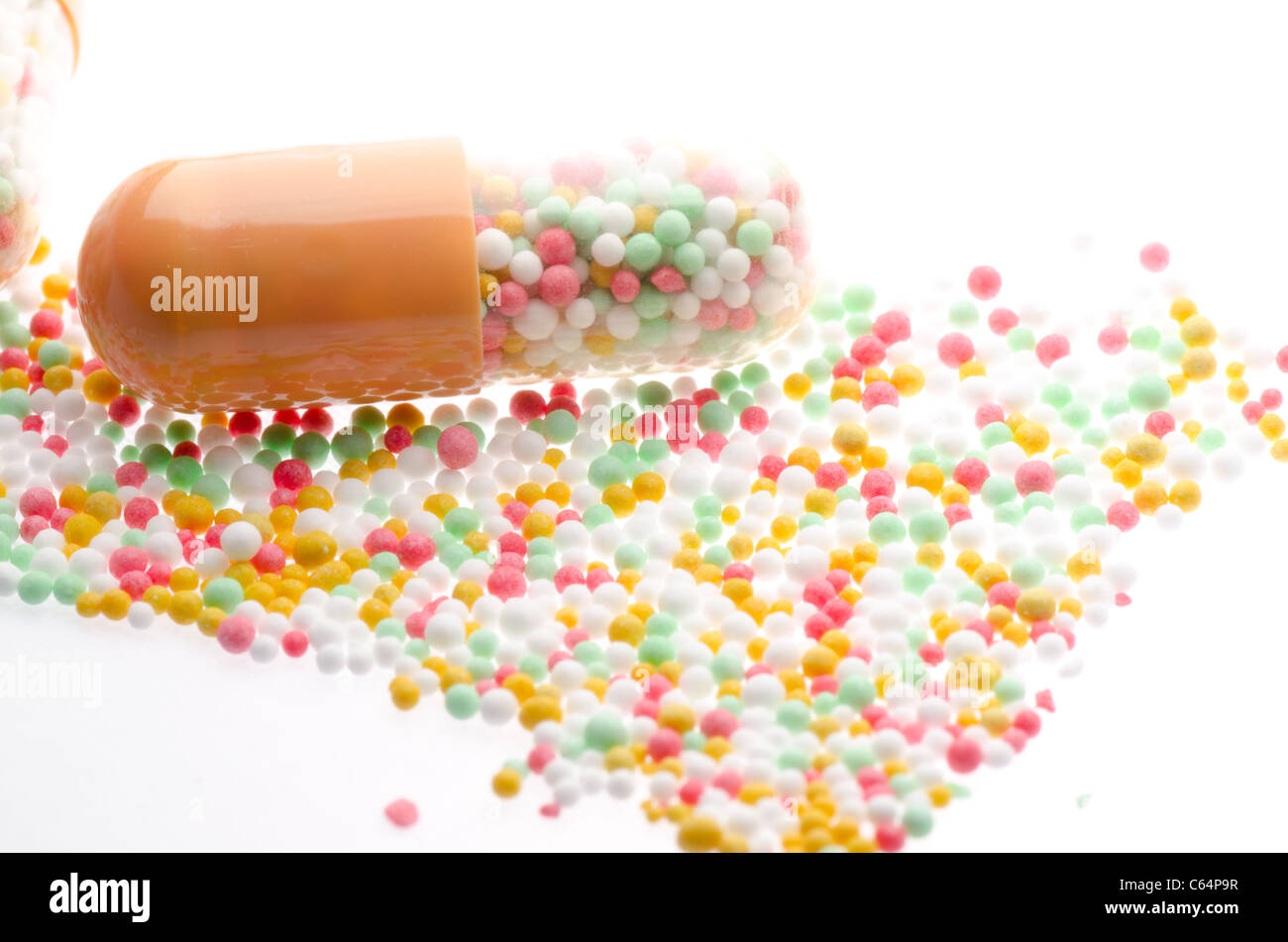Medical pill tablet isolated on white Stock Photo - Alamy