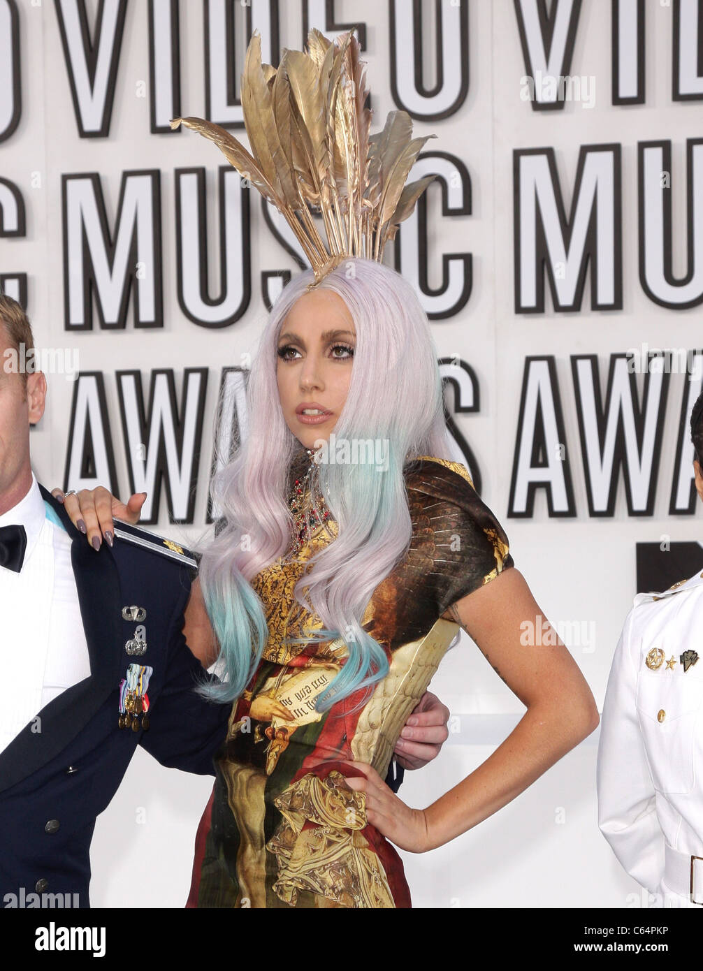 Lady GaGa at arrivals for 2010 MTV Video Music Awards VMA's - ARRIVALS ...
