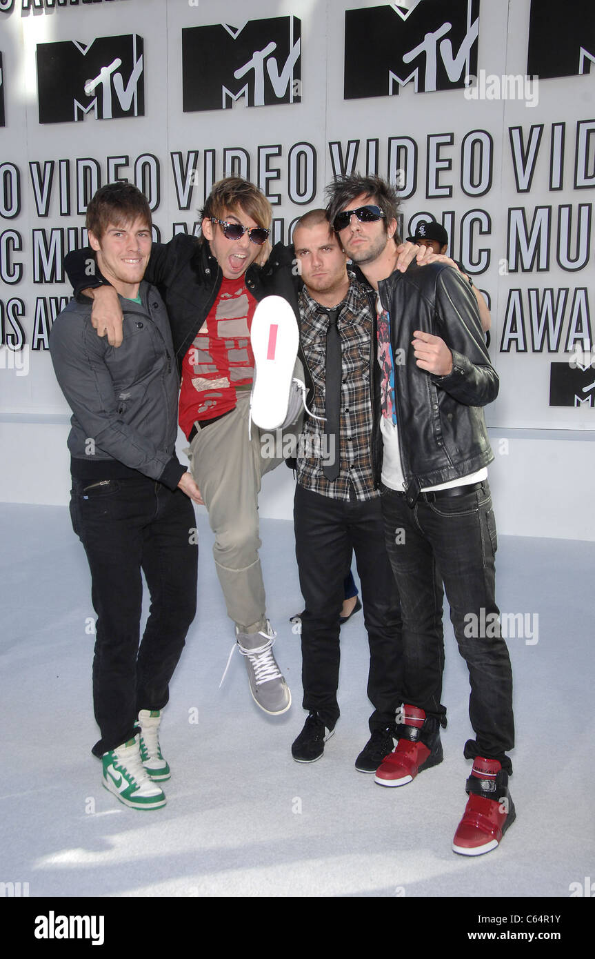 All Time Low at arrivals for 2010 MTV Video Music Awards VMA's ...