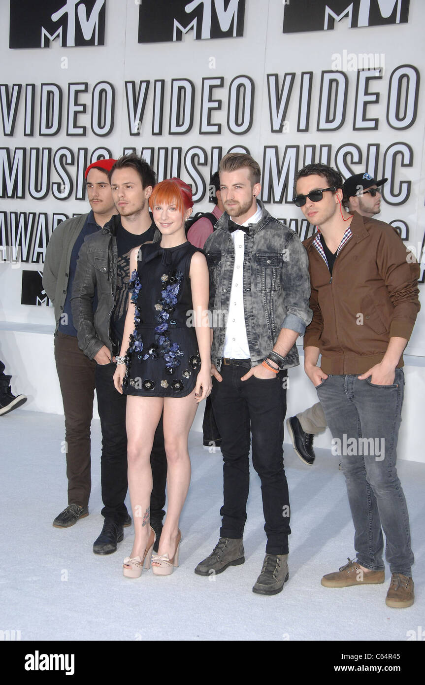 Paramore at arrivals for 2010 MTV Video Music Awards VMA's - ARRIVALS ...
