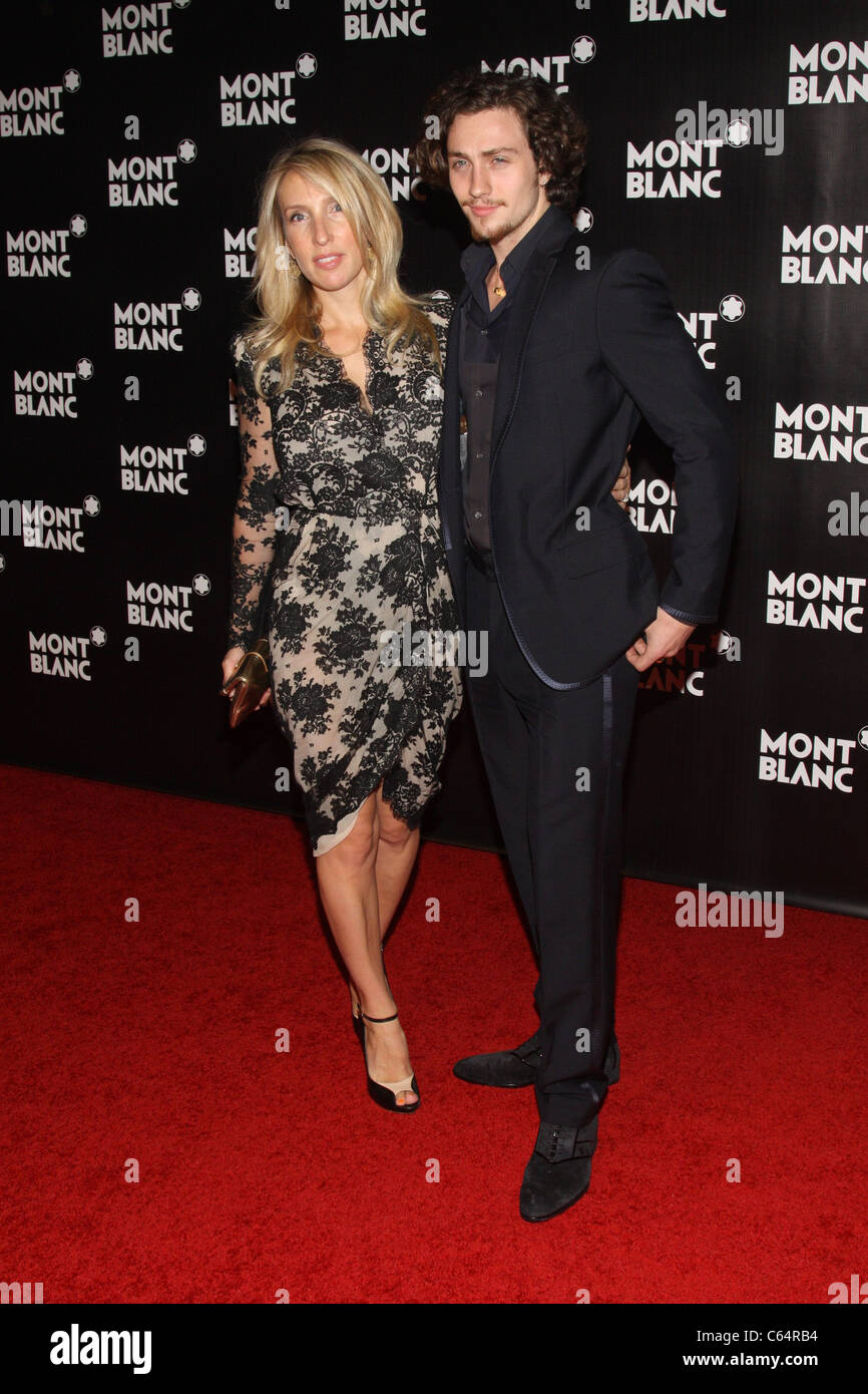 Sam Taylor-Wood, Aaron Johnson at arrivals for Global Launch Of The Montblanc John Lennon ...