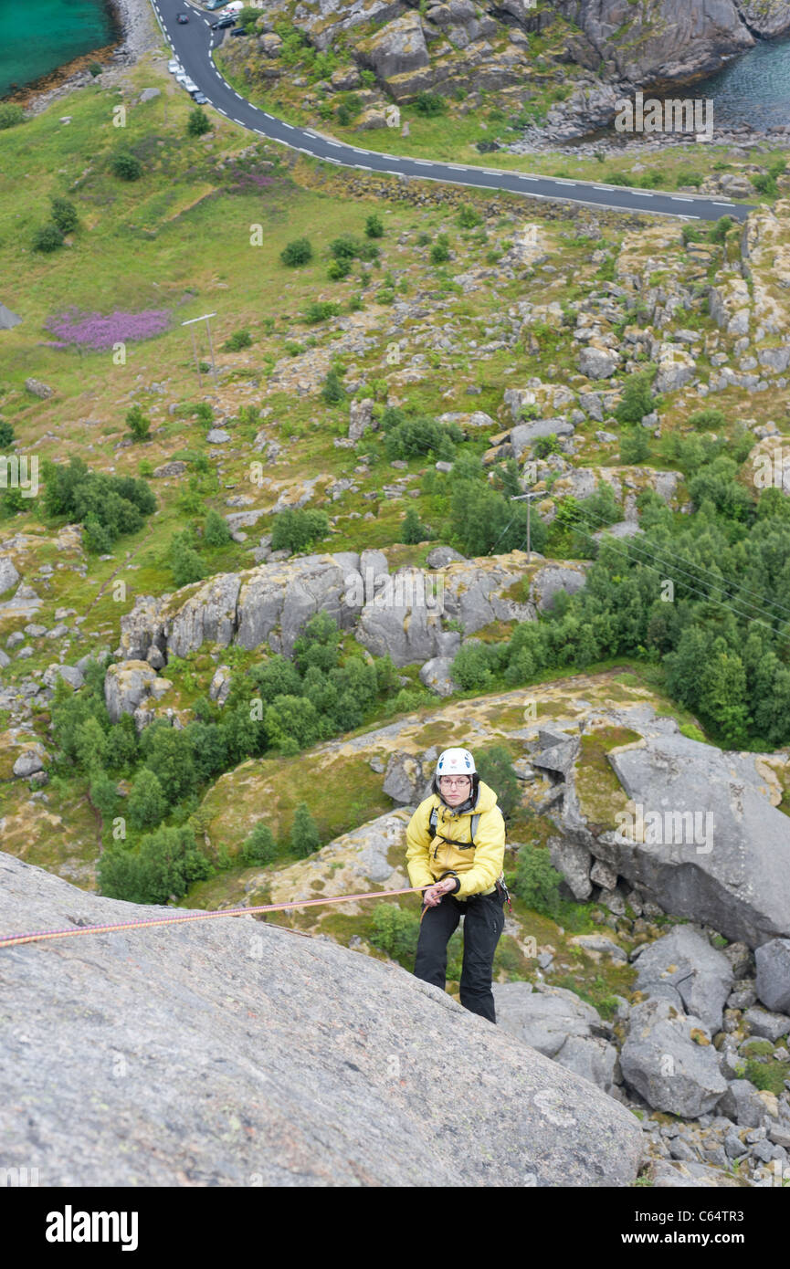 Rock climbing and abseiling hi-res stock photography and images - Alamy