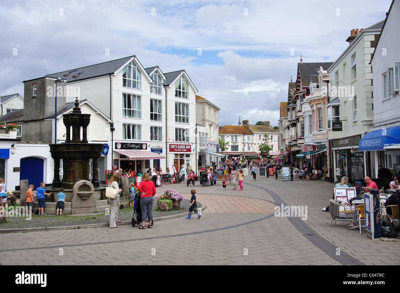 The Water Fountain, Triangle Place, Teignmouth, Devon, England, United ...