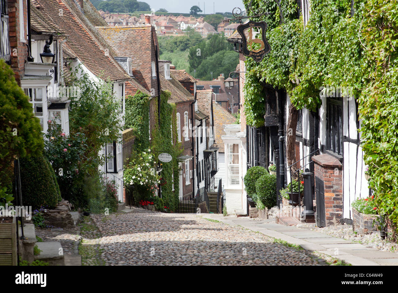 Mermaid Street, Rye, East Sussex, England, UK Stock Photo - Alamy