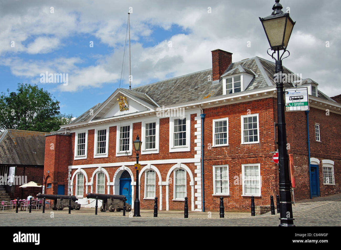 17th century Custom House, Exeter Historic Quayside, Exeter, Devon ...