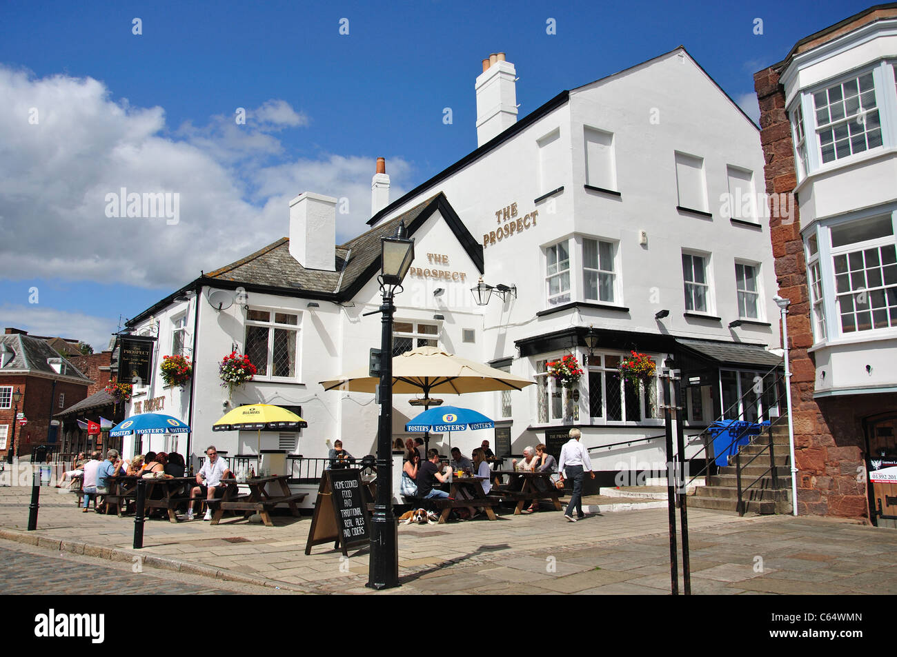 17th century The Prospect Inn, Exeter Historic Quayside, Exeter, Devon ...