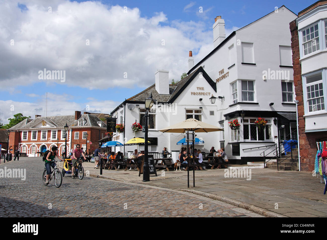 17th century The Prospect Inn and Customs House, Exeter Historic ...