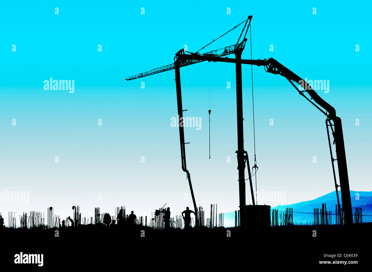 Pouring concrete slab hi-res stock photography and images - Alamy