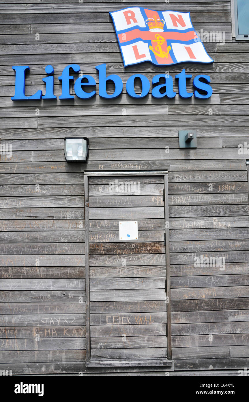 RNLI Lifeboats Southend Pier sea sky cloudy seaside English holiday ...