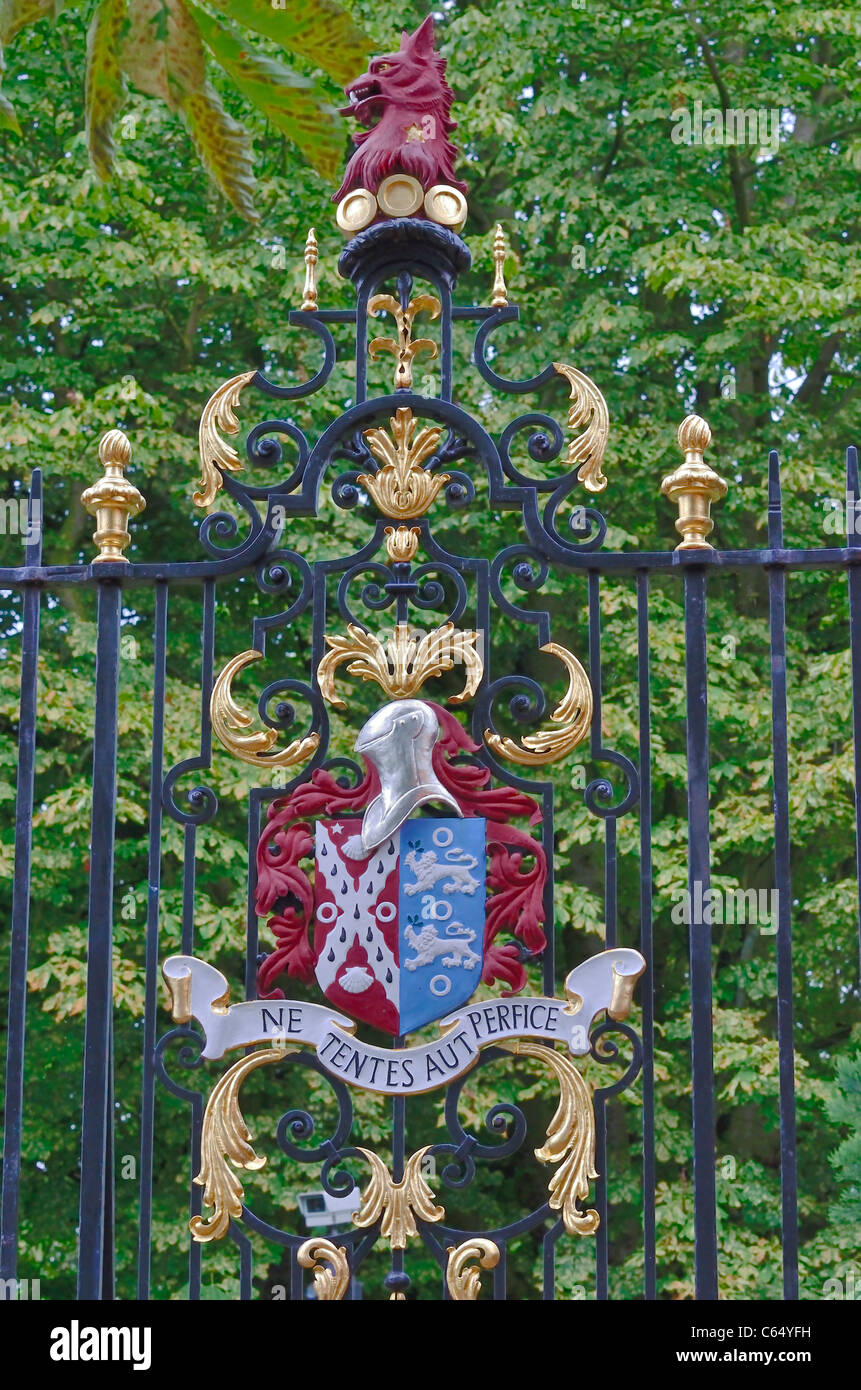 Jesus College gate, Cambridge, England 110704 70263 Stock Photo - Alamy