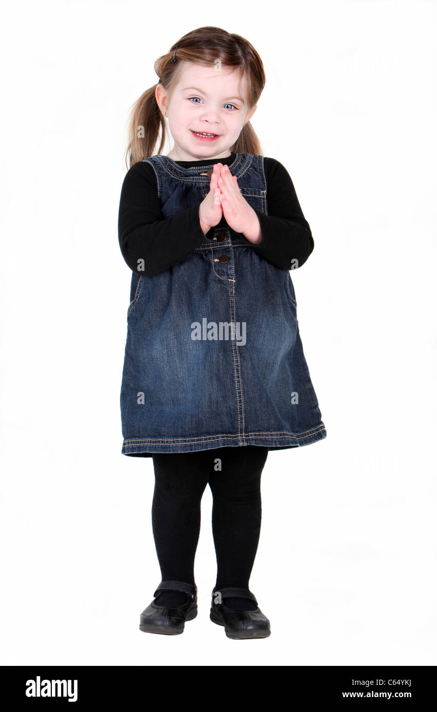 Happy pretty child in Cut Out Stock Images & Pictures - Alamy