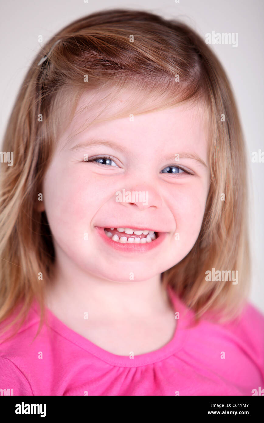 Sweet Toddler girl portrait - close-up Stock Photo - Alamy