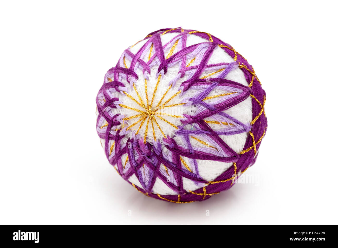 japanese traditional ball isolated on white background Stock Photo - Alamy