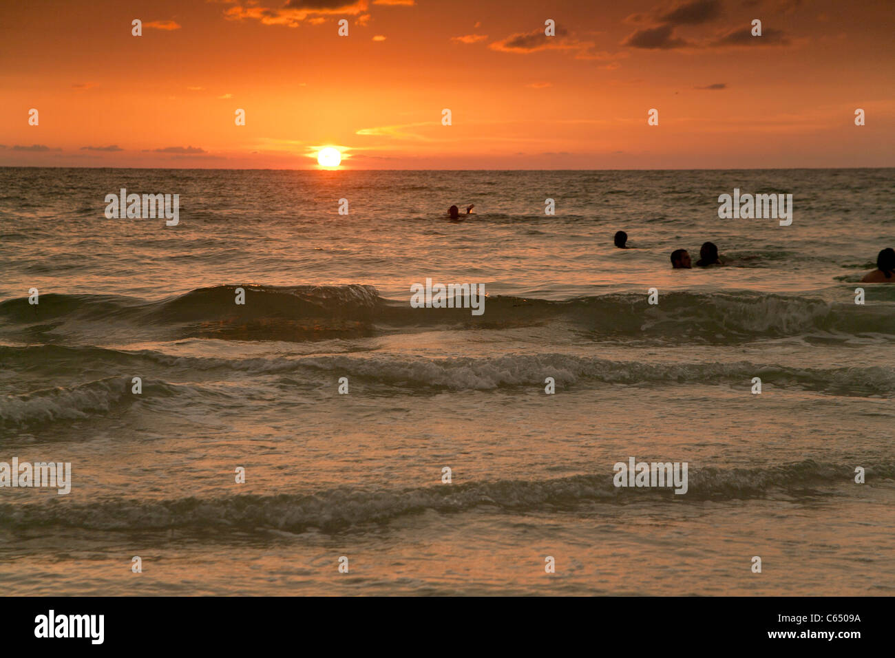 Sunset at Clearwater Beach, FL Stock Photo - Alamy