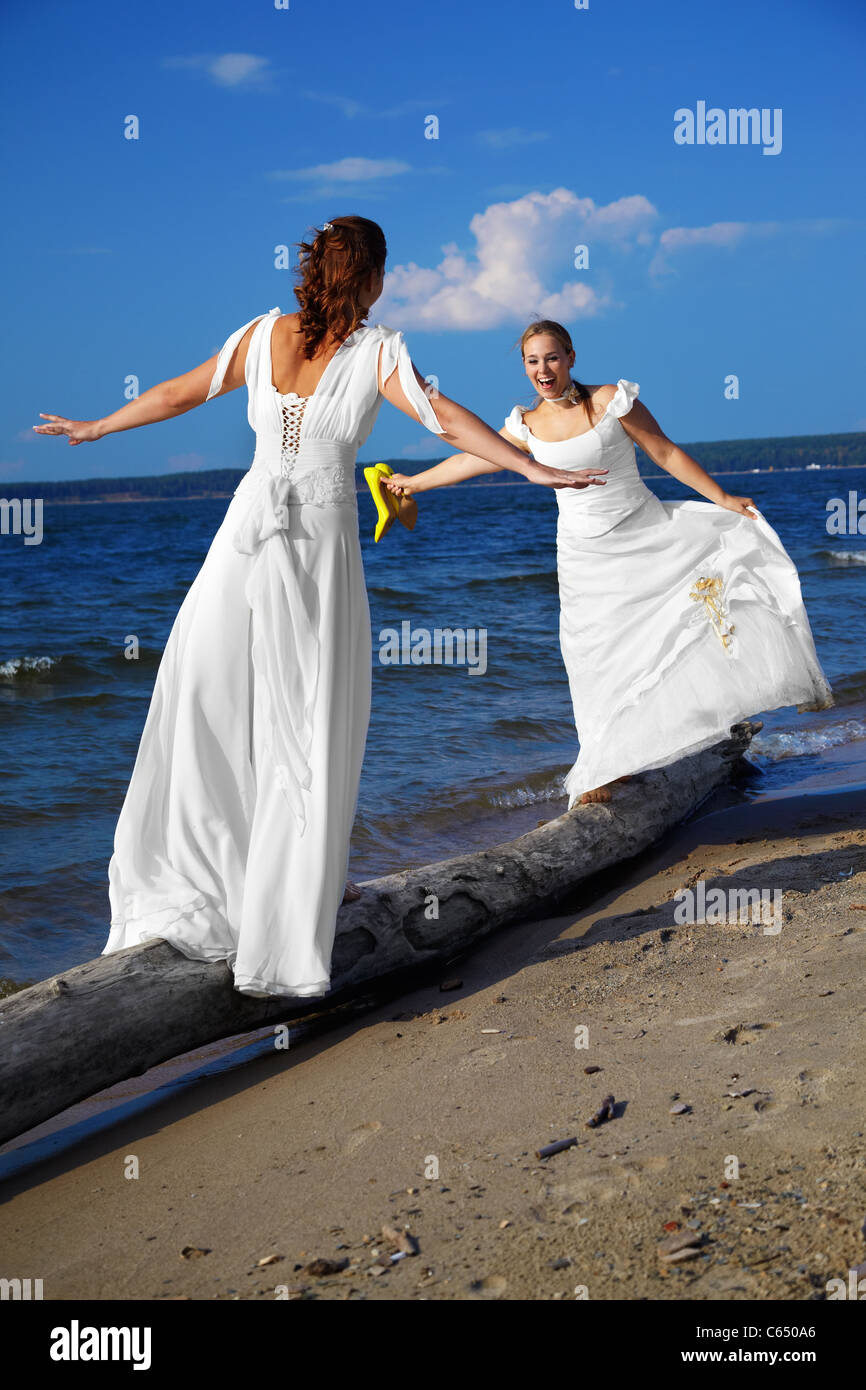 Two brides hi-res stock photography and images - Alamy