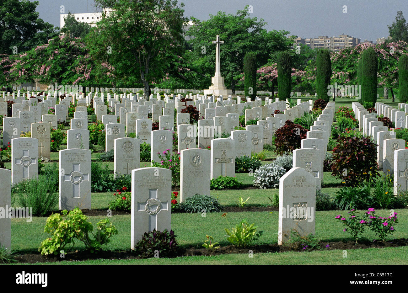 Heliopolis War Cemetery, Cairo, Egypt. Maintained by the Commonwealth ...