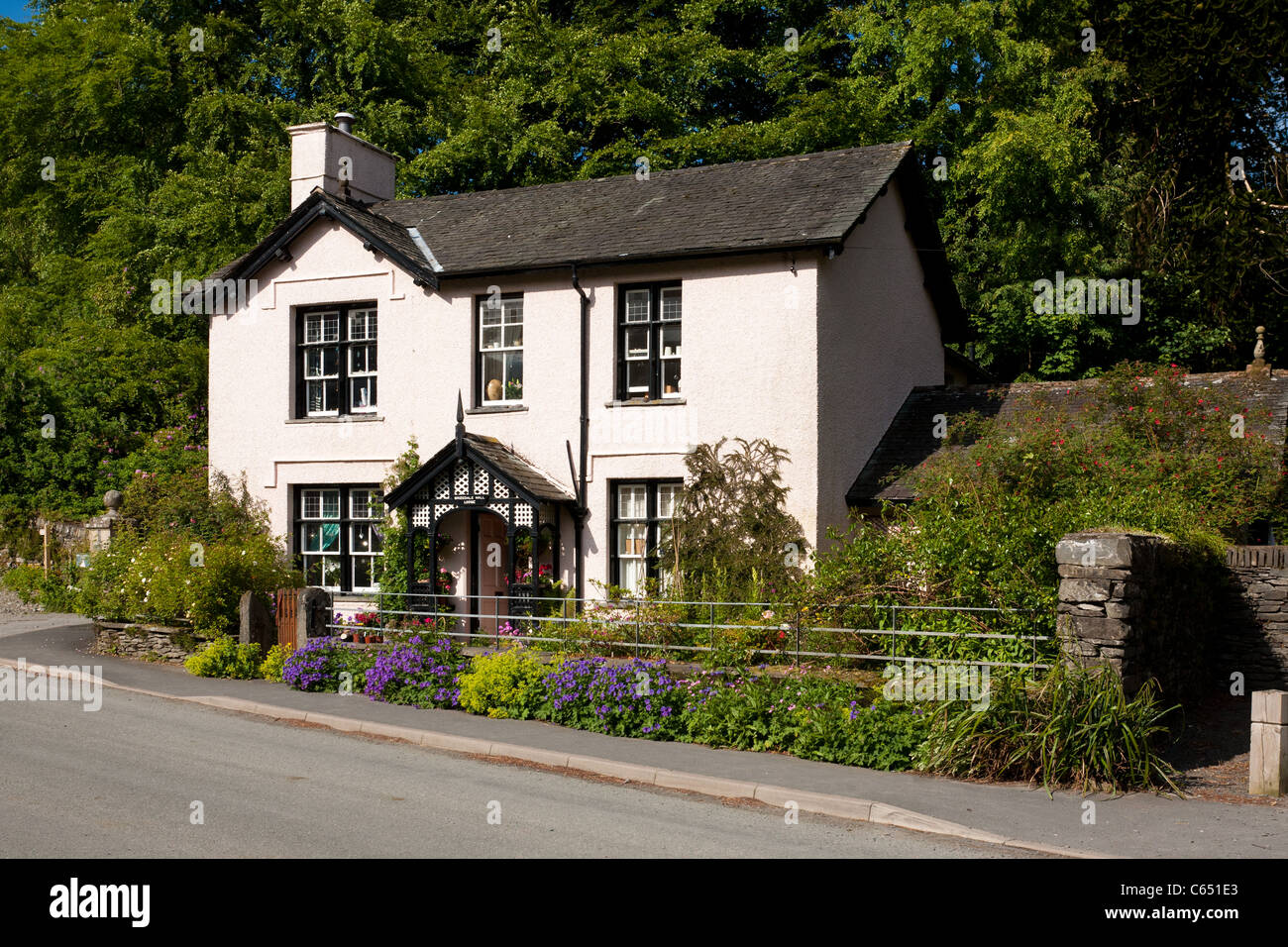 Grizedale Hall lodge, Grizedale Forest, Cumbria Stock Photo - Alamy