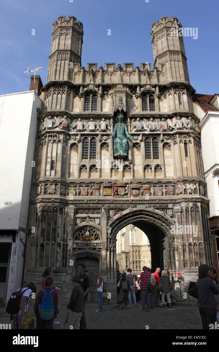 Christ church gate canterbury cathedral hi-res stock photography and ...