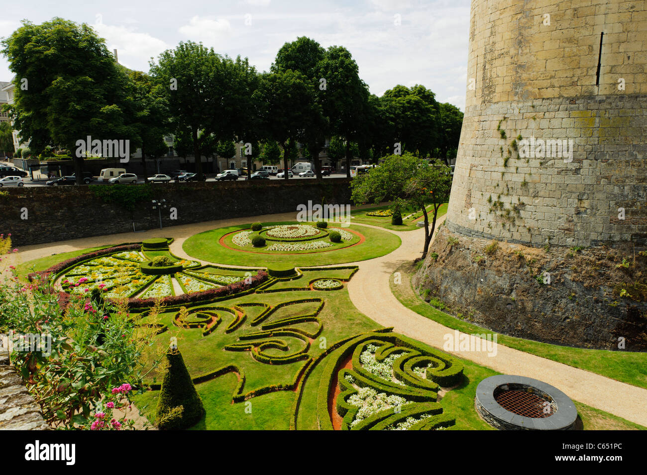 Angers Castle and Walls Stock Photo - Alamy