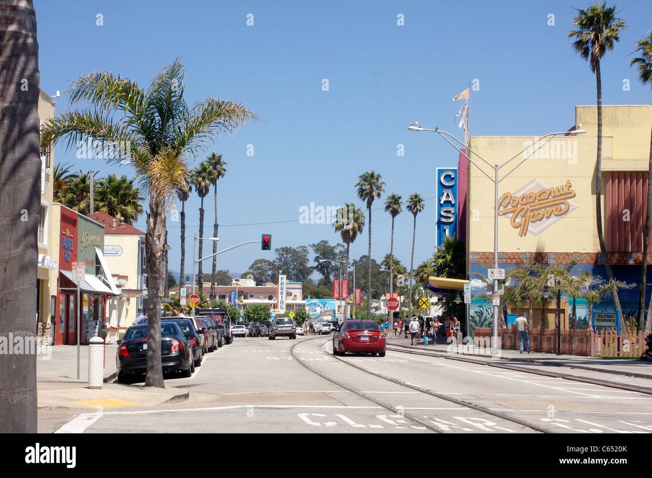 Beach Street in Santa Cruz, California Stock Photo - Alamy