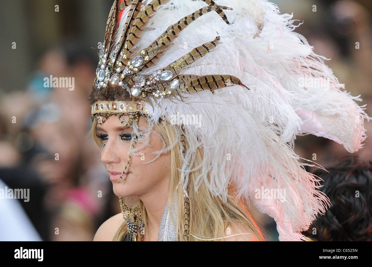 Ke$ha, (aka Kesha Sebert) on stage for NBC Today Show Concert with Ke ...