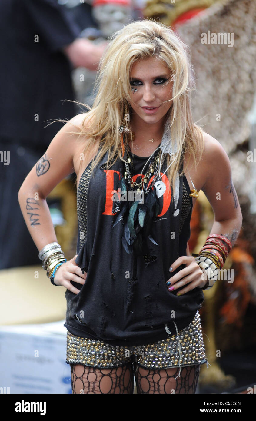 Ke$ha, (aka Kesha Sebert) on stage for NBC Today Show Concert with Ke ...