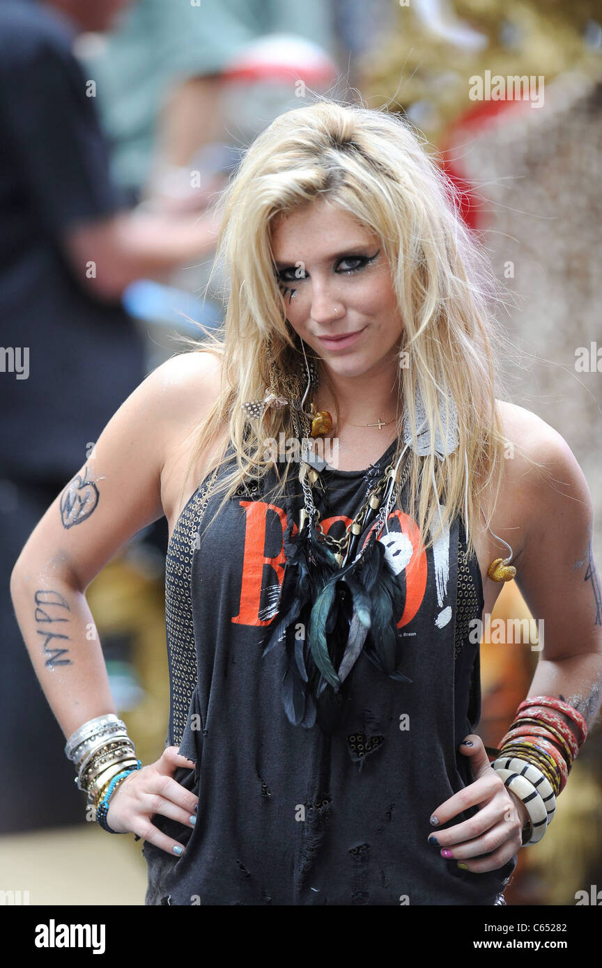 Ke$ha, (aka Kesha Sebert) on stage for NBC Today Show Concert with Ke ...