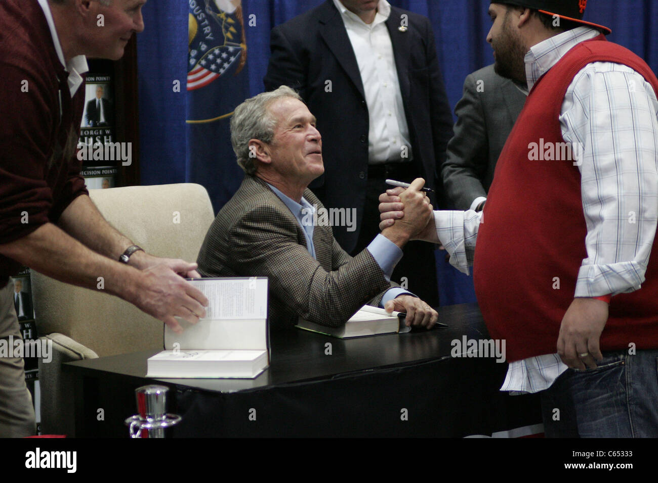 Former President George W. Bush at a public appearance for George Bush ...