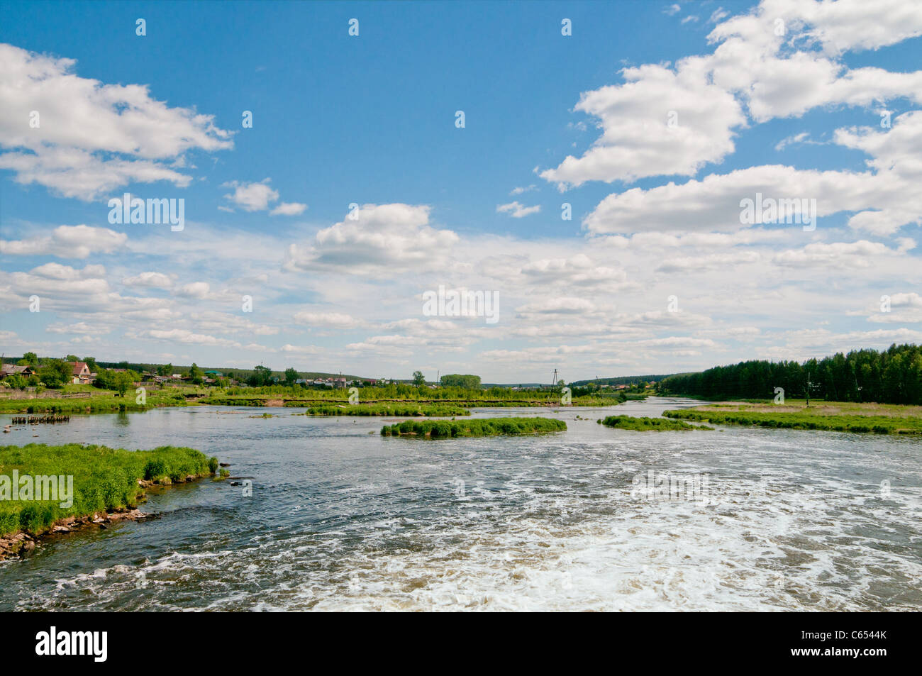 river and summer nature Stock Photo - Alamy
