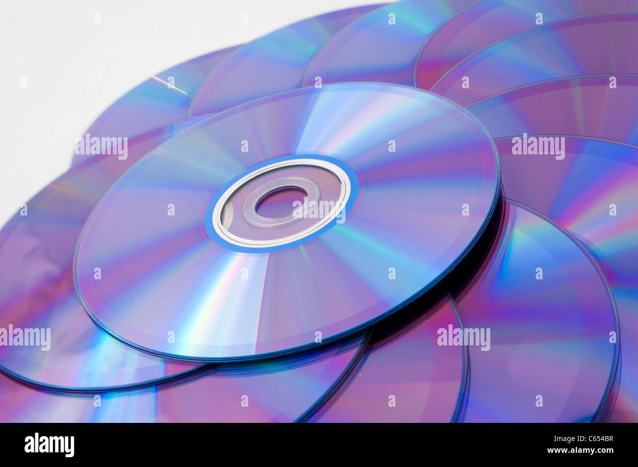 background of some colorful compact discs Stock Photo - Alamy