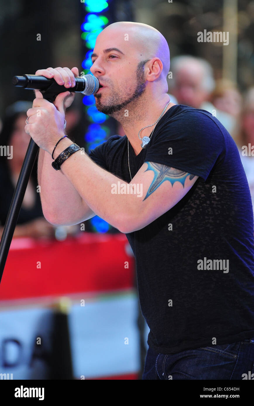 Daughtry on stage for NBC Today Show Concert with Daughtry, Rockefeller ...
