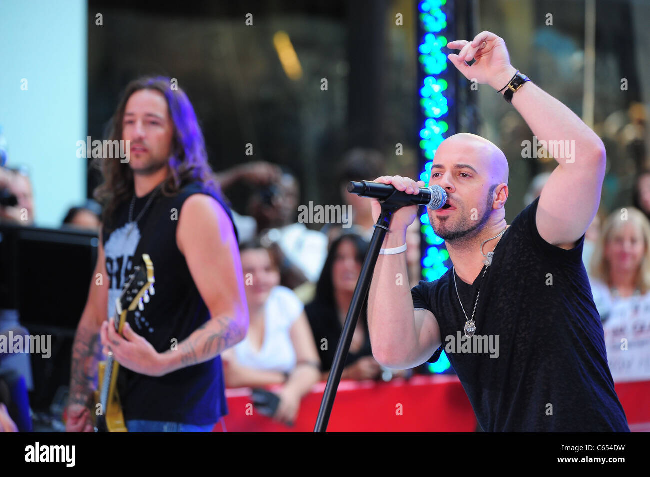 Daughtry on stage for NBC Today Show Concert with Daughtry, Rockefeller ...