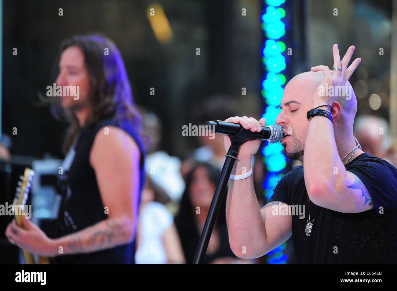 Daughtry on stage for NBC Today Show Concert with Daughtry, Rockefeller ...