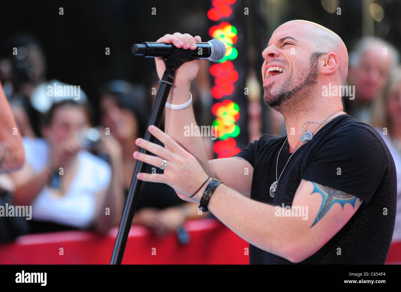 Daughtry on stage for NBC Today Show Concert with Daughtry, Rockefeller ...