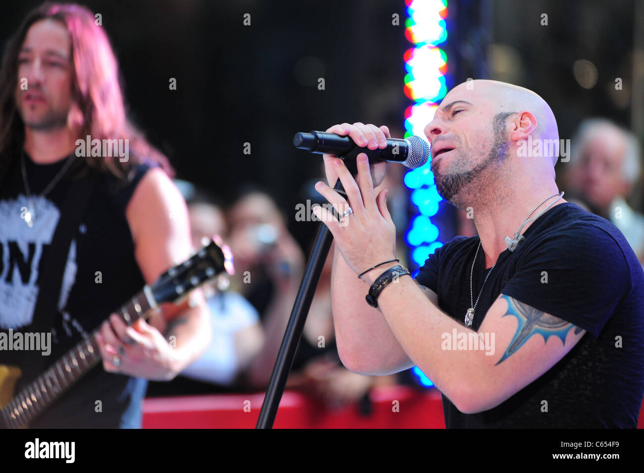 Daughtry on stage for NBC Today Show Concert with Daughtry, Rockefeller ...