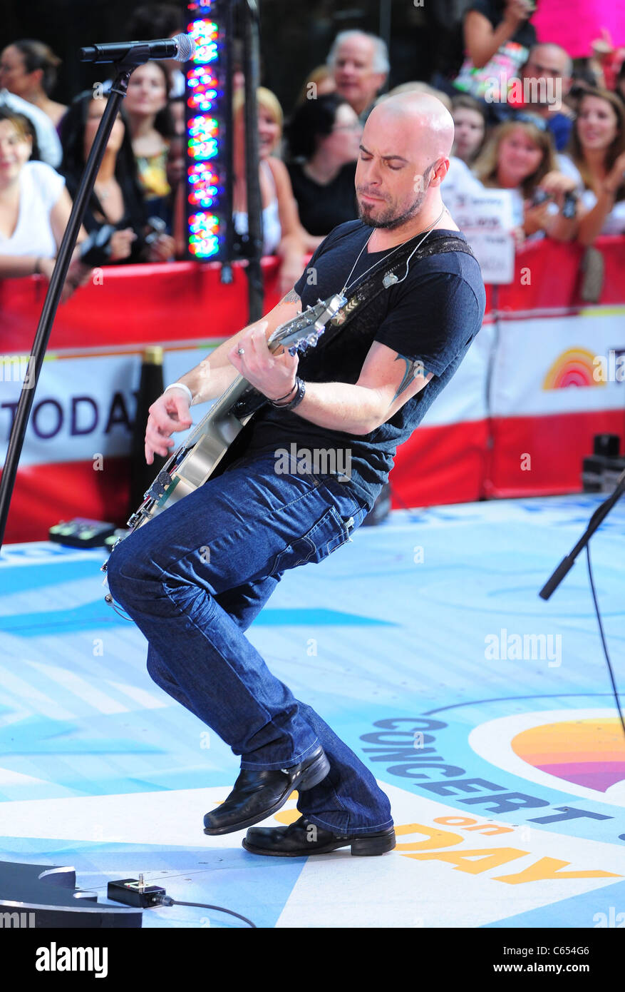 Daughtry on stage for NBC Today Show Concert with Daughtry, Rockefeller ...