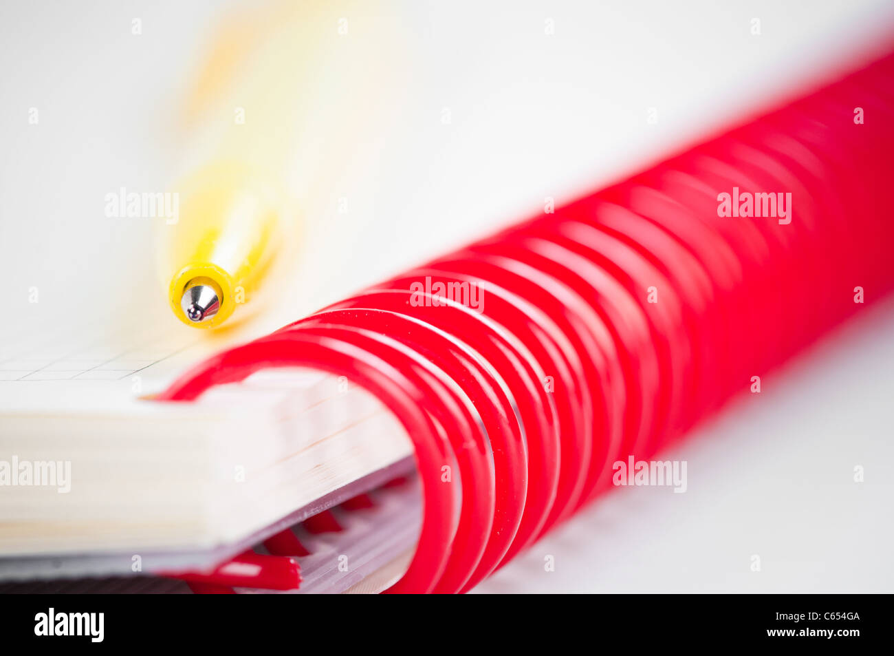 Red notebook hi-res stock photography and images - Alamy