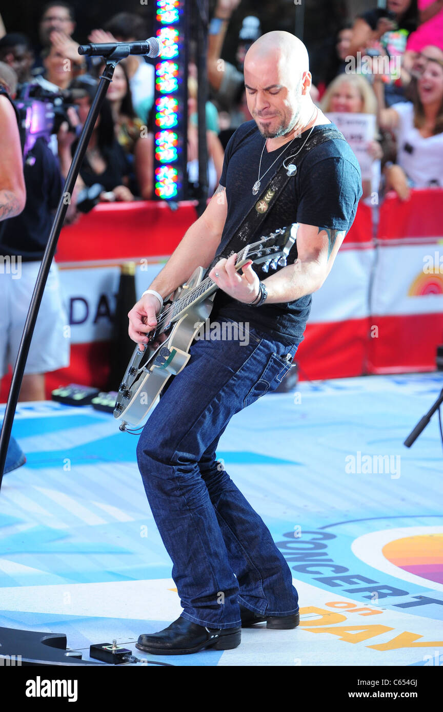 Daughtry on stage for NBC Today Show Concert with Daughtry, Rockefeller ...