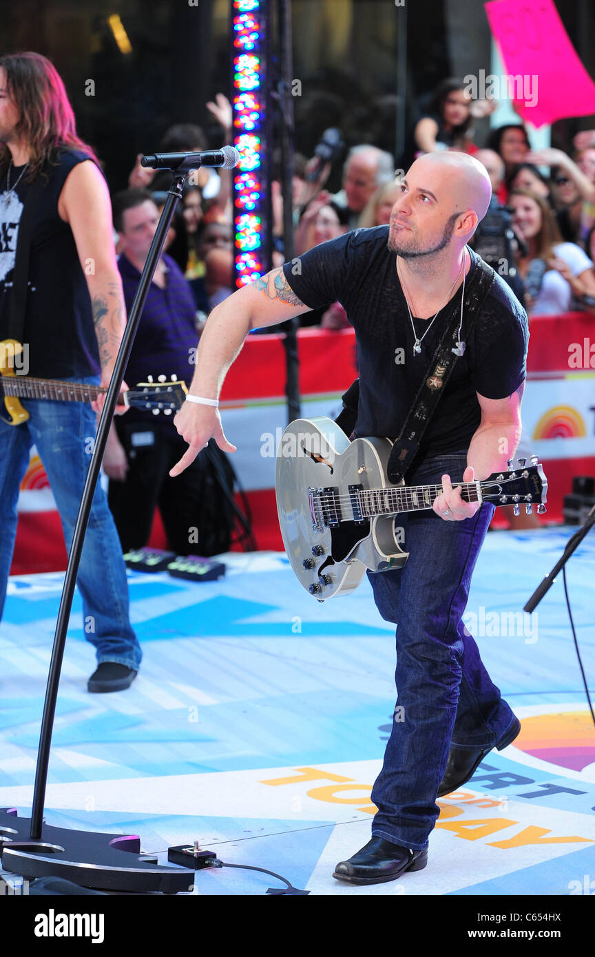 Daughtry on stage for NBC Today Show Concert with Daughtry, Rockefeller ...