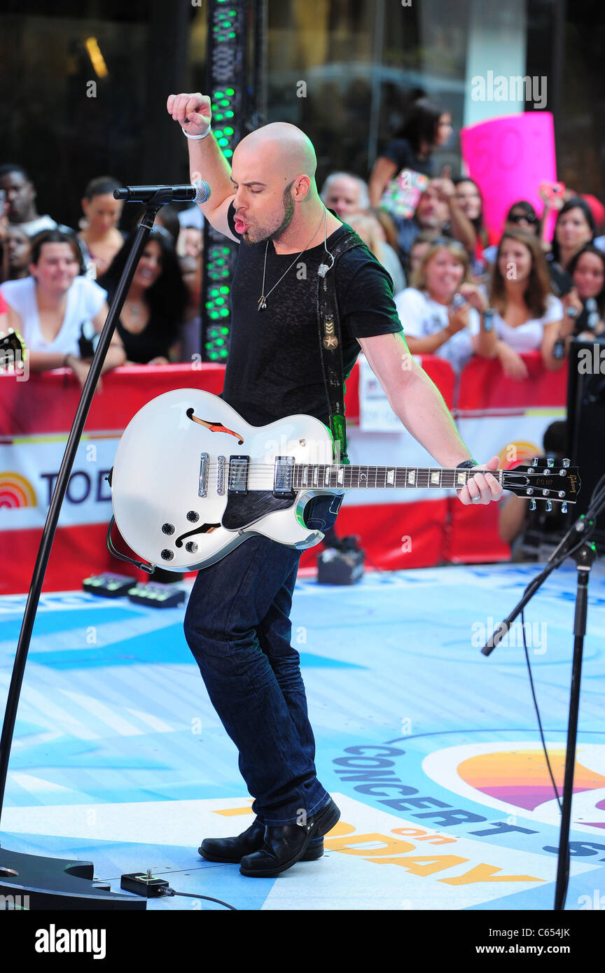Daughtry on stage for NBC Today Show Concert with Daughtry, Rockefeller ...